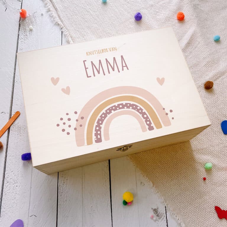 Shop een knutselbox met naam voor je kindje bij Hip&Mama Box