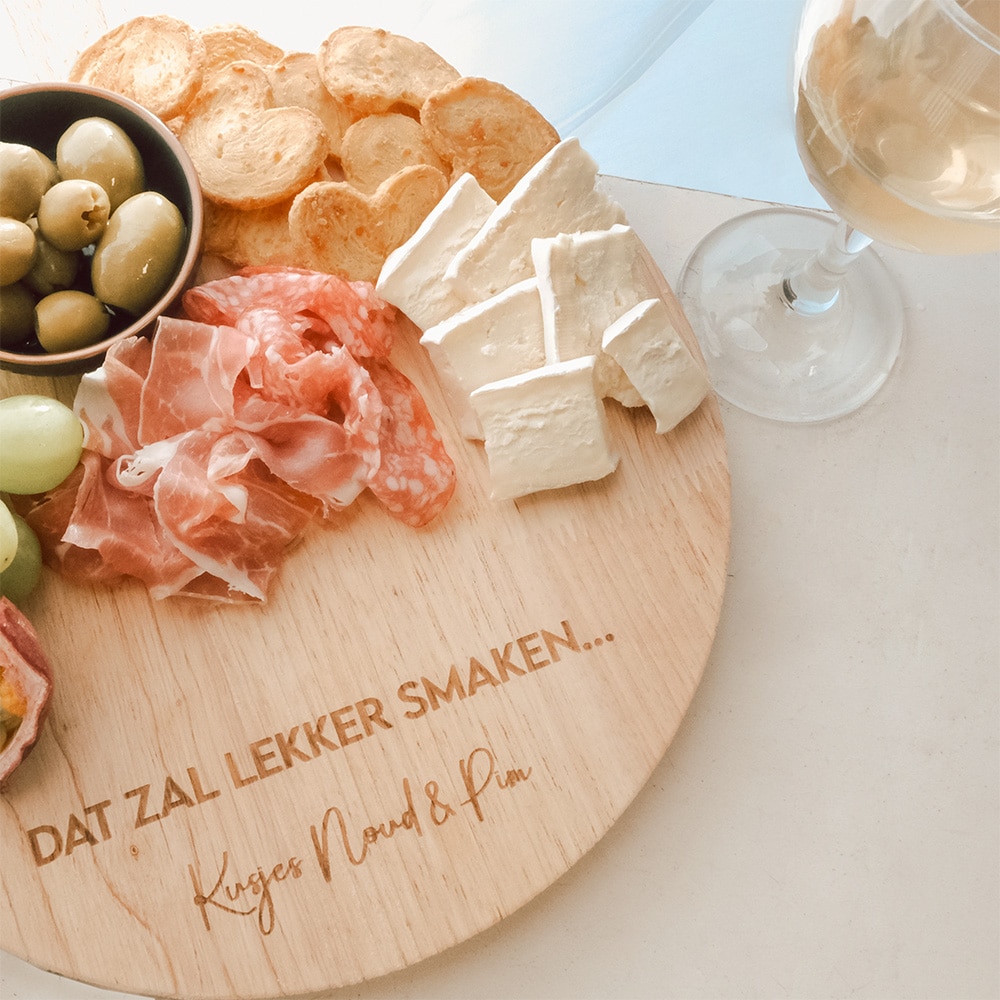 Ronde borrelplank | Hip&Mama Box, het leukste cadeau!